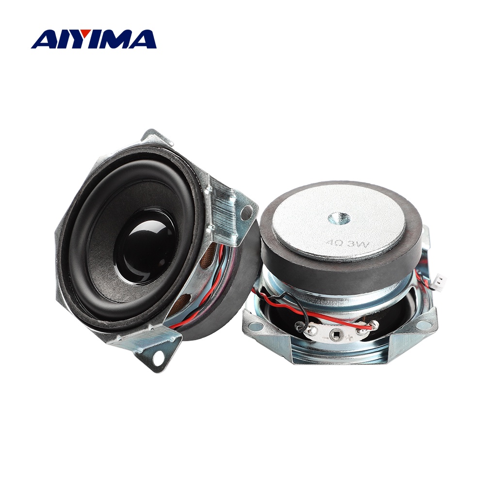 AIYIMA 2Pcs 2 Polegadas Alto-Falante Portátil 4 Ohm 3W Altifalante De Áudio De Alcance Completa ...