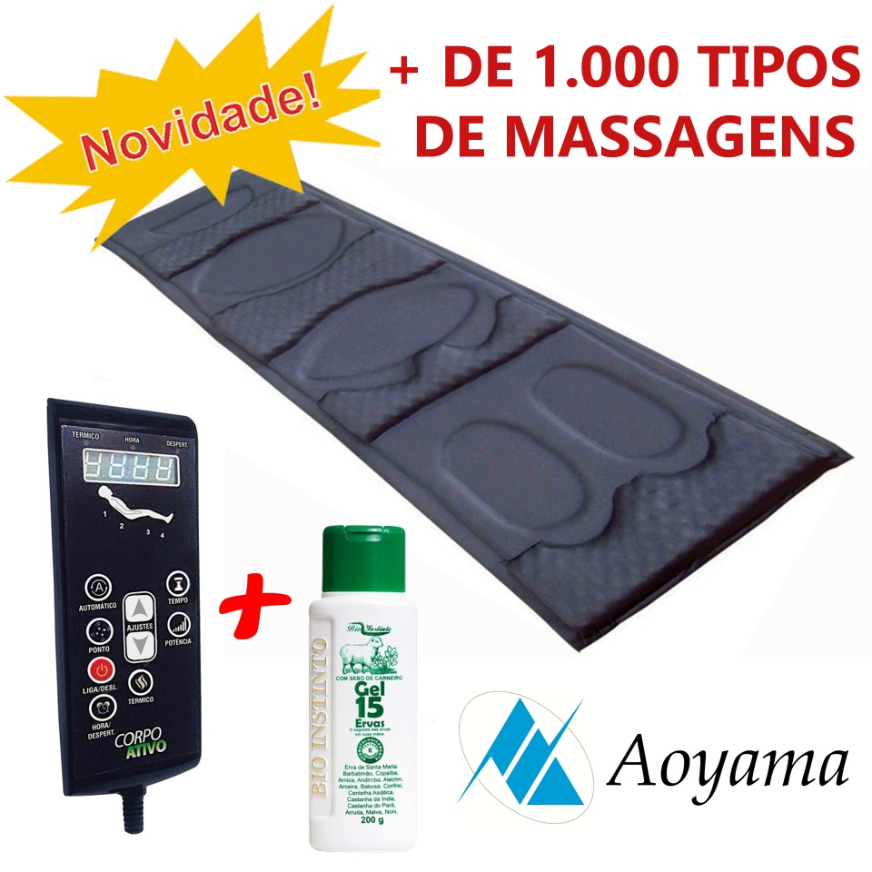 Esteira De Massagem Magnética com Aquecimento Rabatan e Controle Bivolt ...