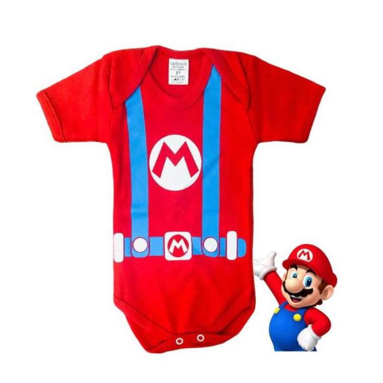 Body Mario BrossTemáticos Infantil Personagens Mesversario Fantasia ...