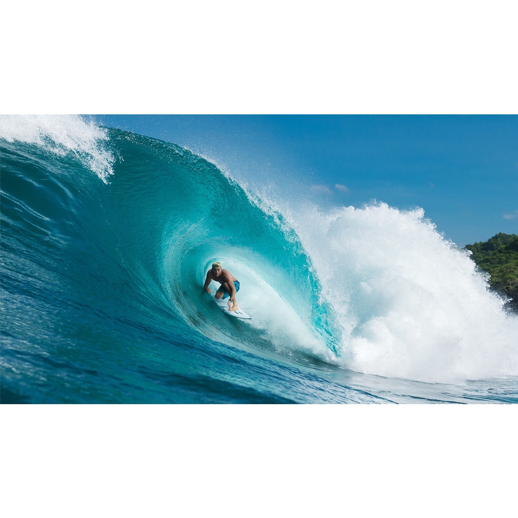 Adesivo De Parede Surfista Nas Ondas Gigantes Prancha Surf | Shopee Brasil