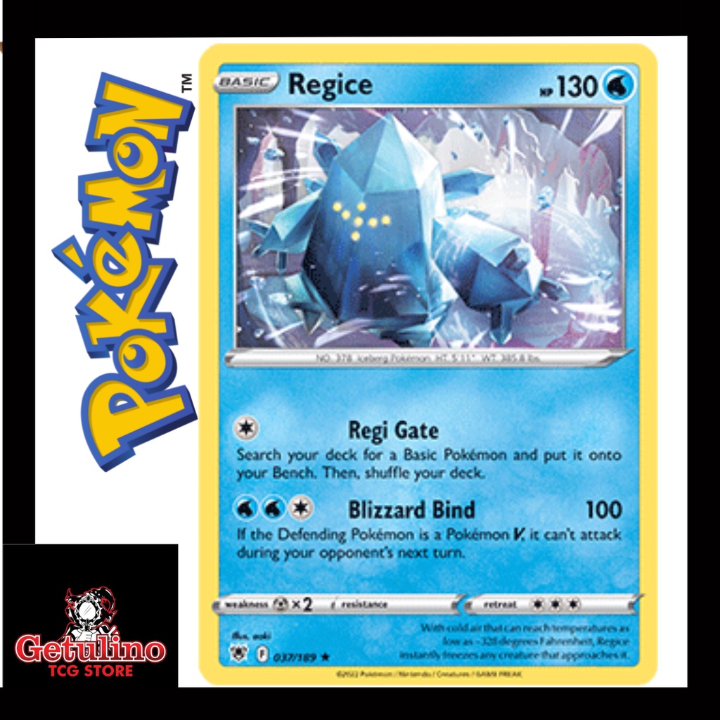 Pokémon Carta Original Regice! | Shopee Brasil