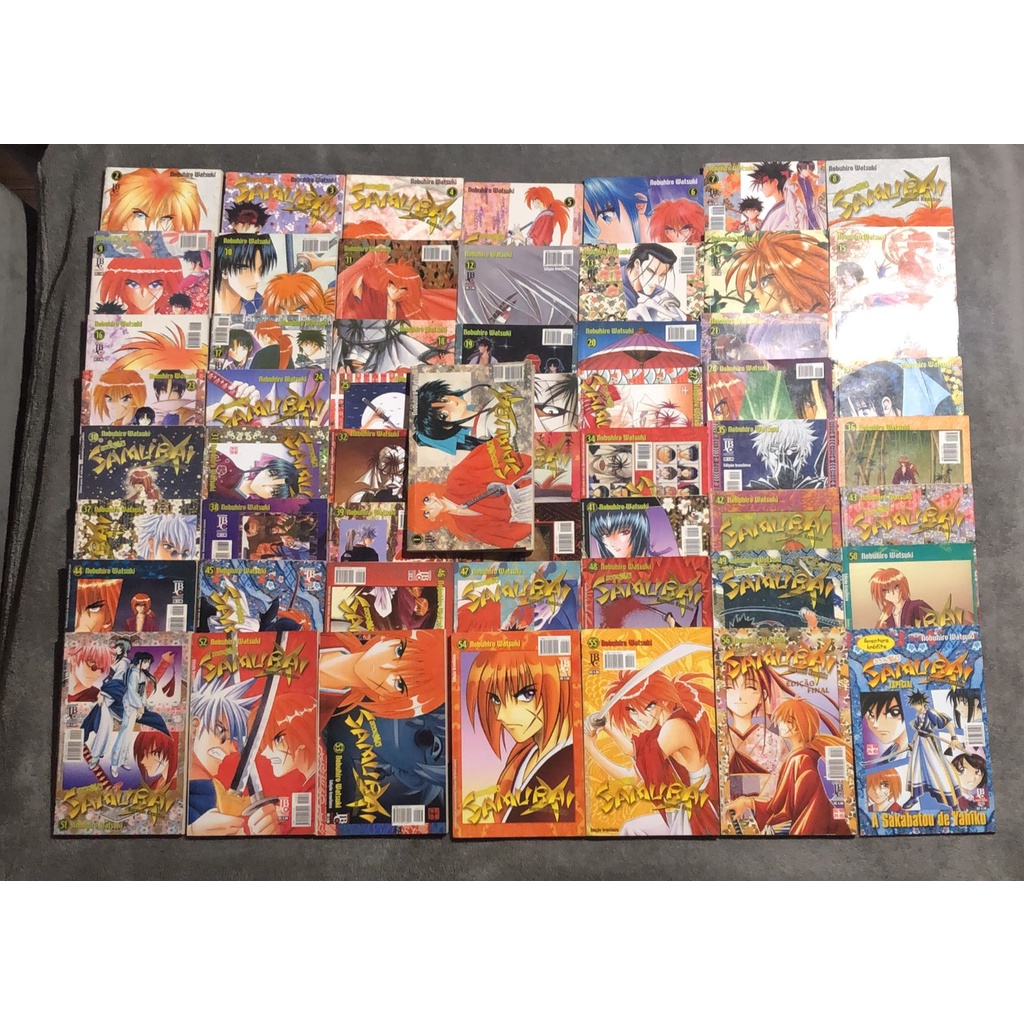 Mangá Samurai X - Coleção COMPLETA em 56 Volumes + Edição EXTRA “A ...