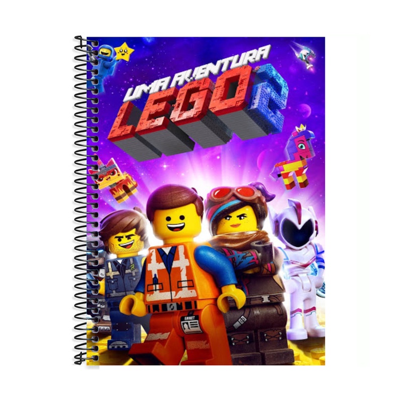 Caderno Uma Aventura Lego 10 Matérias 200 Folhas Capa Dura | Shopee Brasil