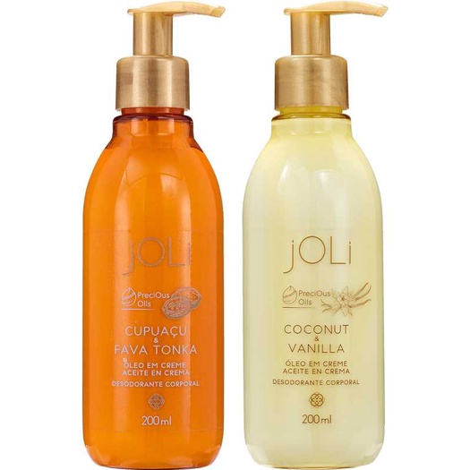 Óleo em Creme Joli Cupuaçu e Fava Tonka 200ml + Óleo em Creme Joli ...