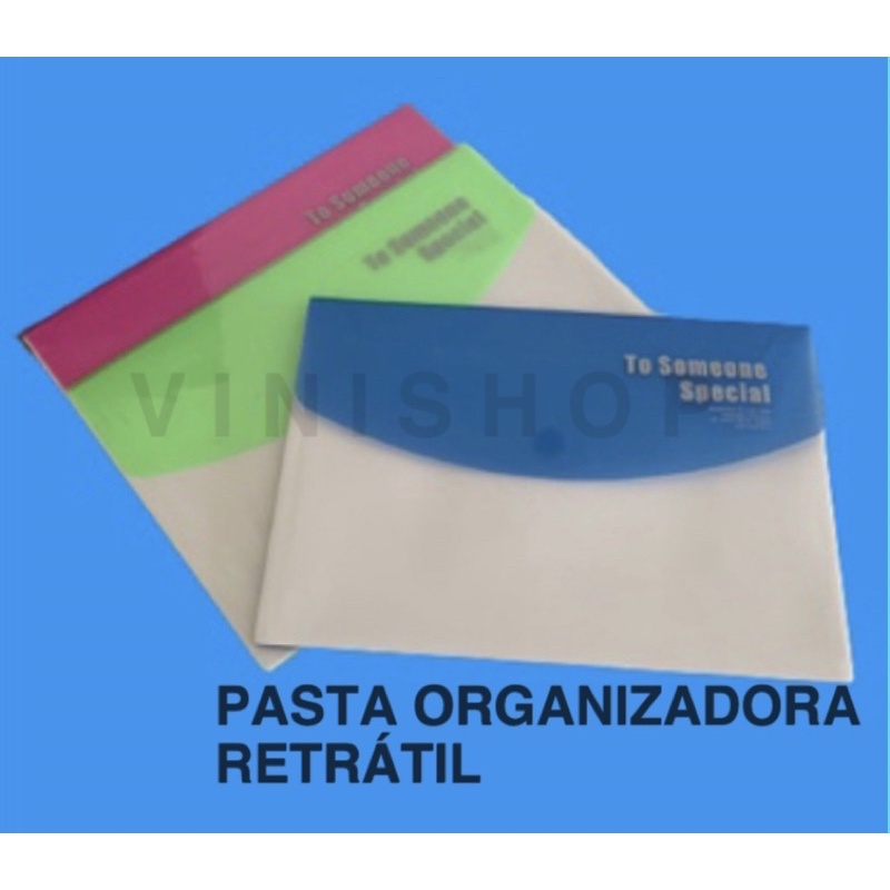 Pasta De Plastico Organizador Multiuso Retratil Para Arquivos ...