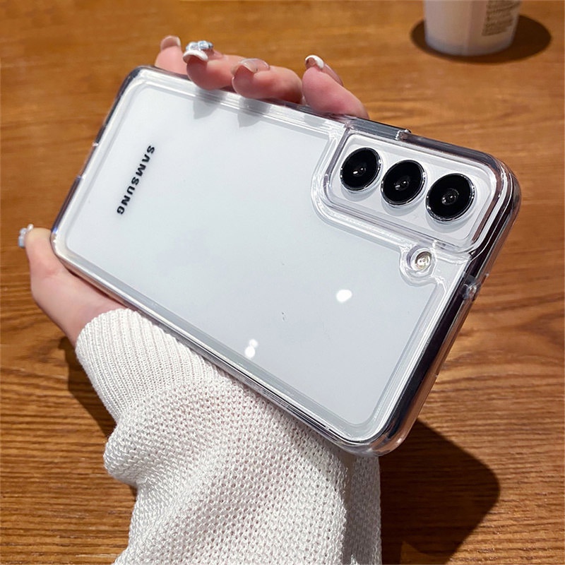 Estojo Para Samsung S23 FE S24 Plus Ultra A15 A25 A35 A54 A14 A24 A54 5G Rígido De Luxo À Prova ...