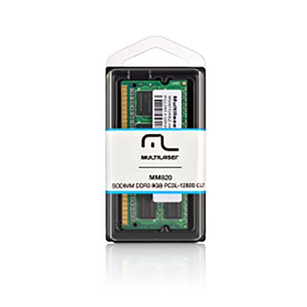 Módulo De Memória Multilaser Sodimm Ddr3 Pc3l-12800 - Mm820 | Shopee Brasil