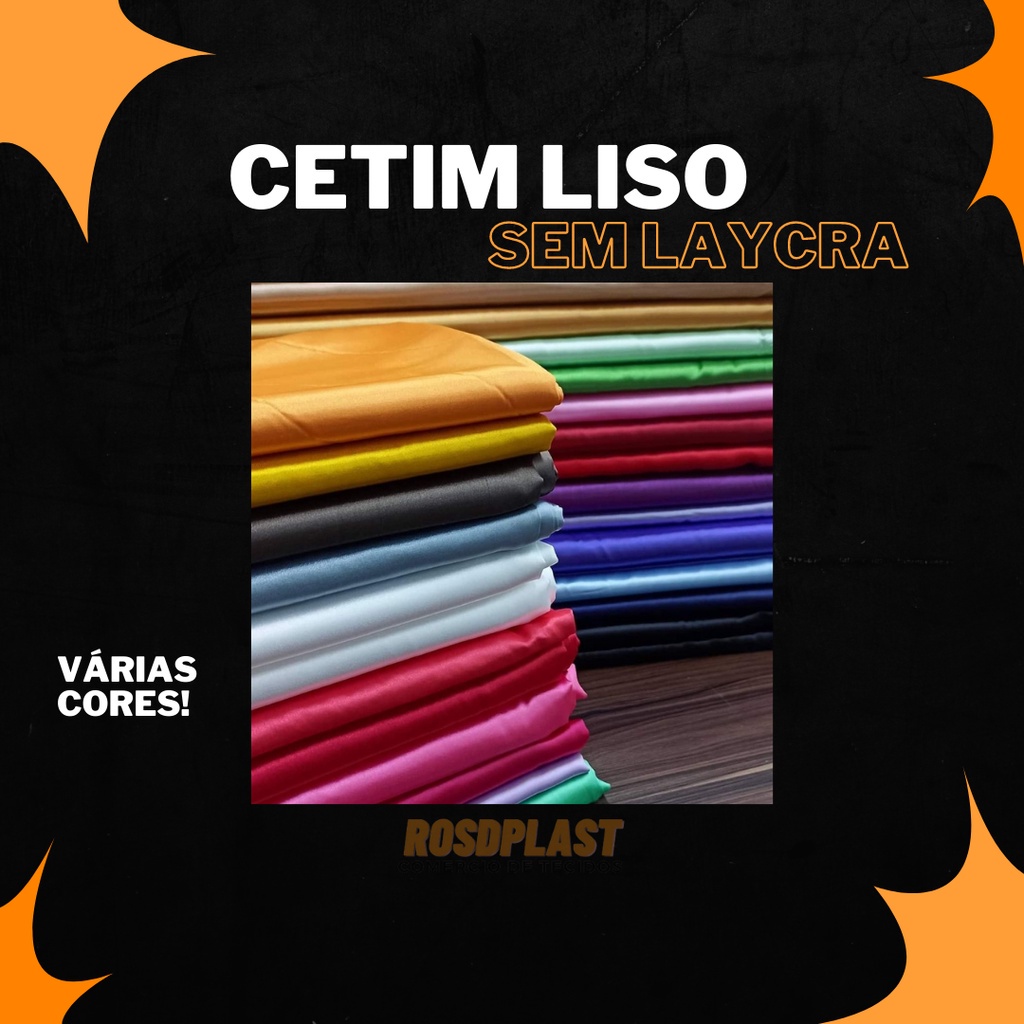 Cetim Liso Sem Lycra | Shopee Brasil