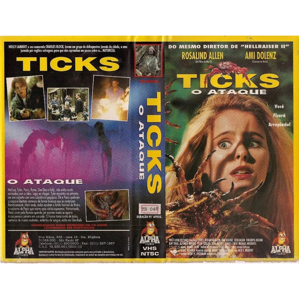 TICKS - O ATAQUE (1993) | Shopee Brasil