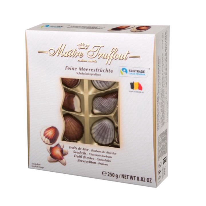 Caixa de Bombons de chocolate em Concha 250g - Importado Alemanha ...