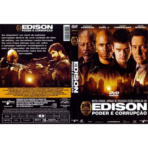 DVD Original Edison Poder e Corrupção (Morgan Freeman, LL Coll J ...