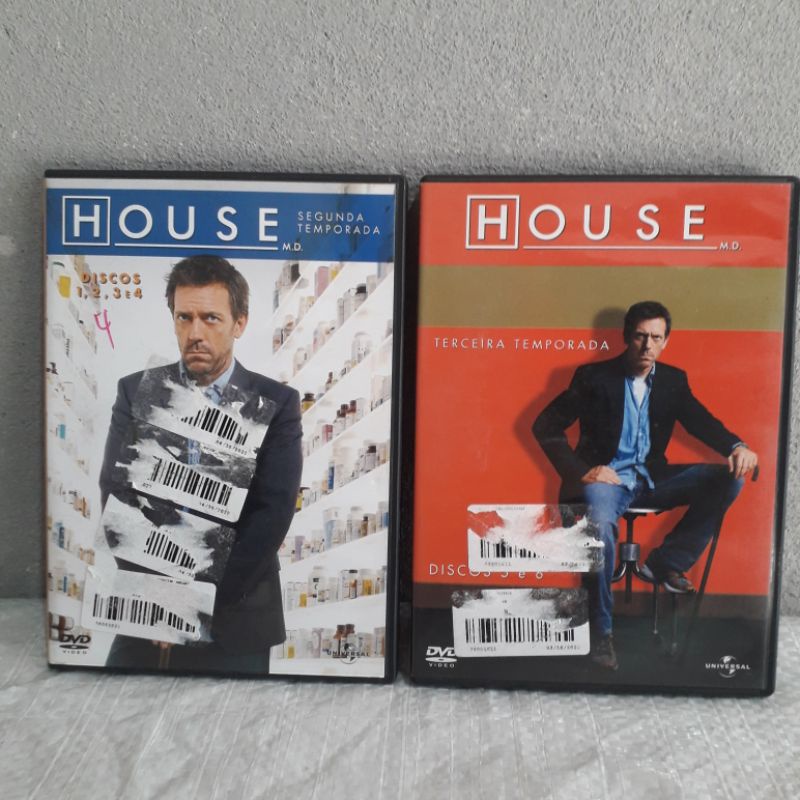 6 DVDS house - segunda e terceira temporada | Shopee Brasil