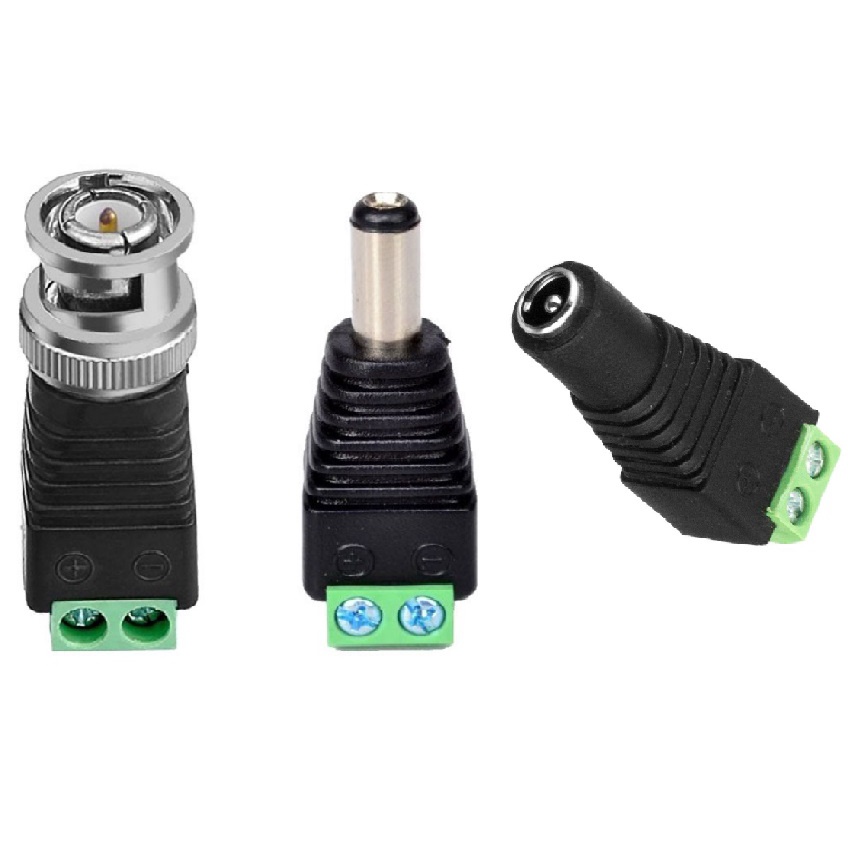 Kit 16 Conector Adaptador (08 Bnc Macho 04 P4 Macho 04 P4 Fêmea) P ...