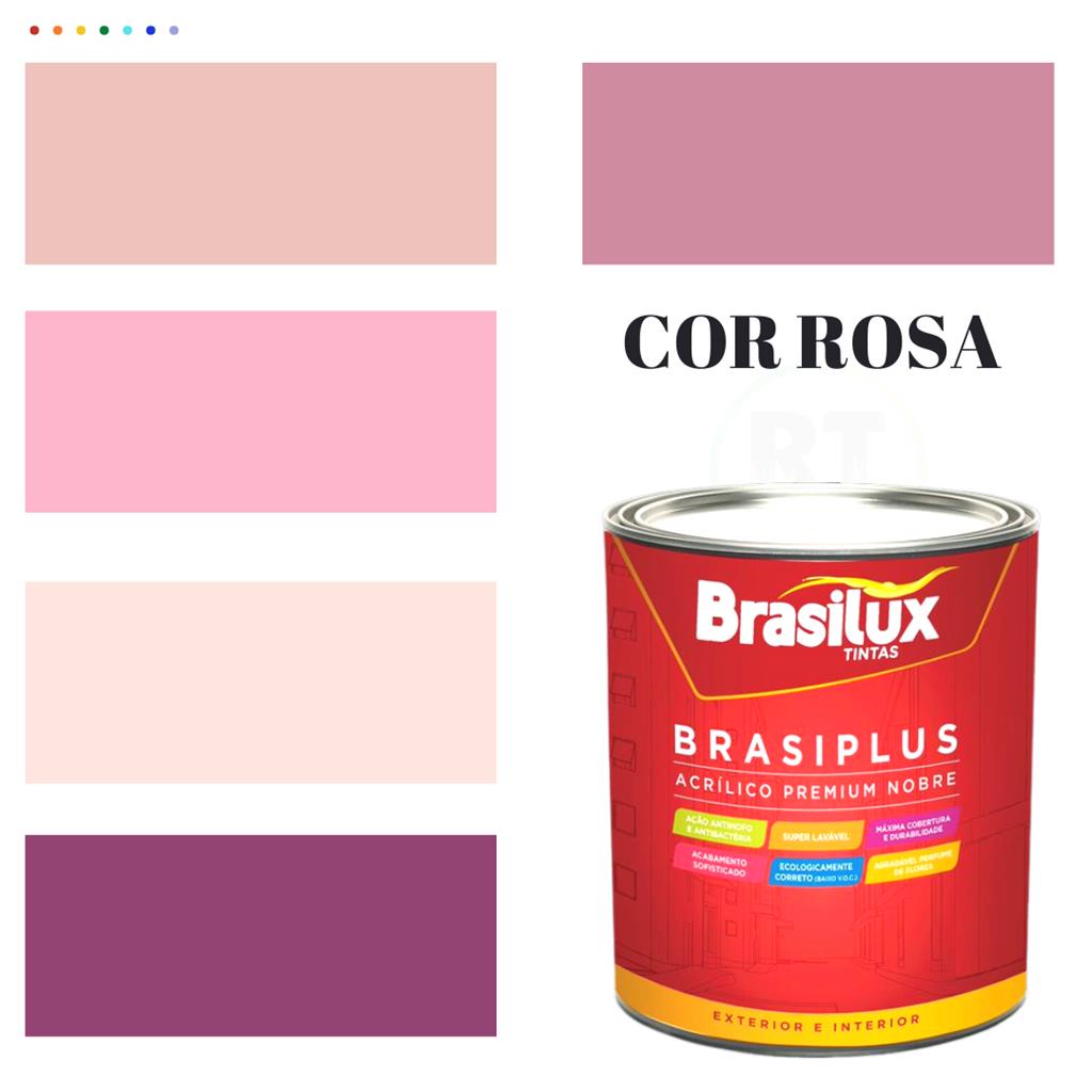 Tinta de Parede Rosas 800ml Brasiplus Acrílica Fosca | Shopee Brasil