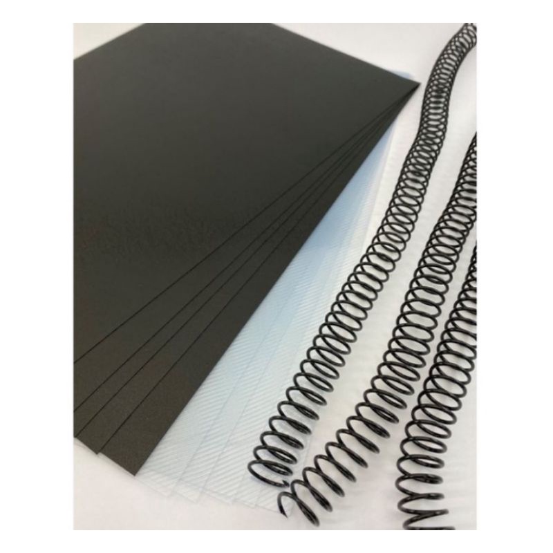 Kit encadernação para 100 apostilas A4 - 100 Capas transparente LINE ...