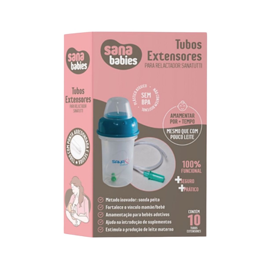 Tubo Extensor para Relactador Pre Esterilizado SanaTutti (10 unidades ...