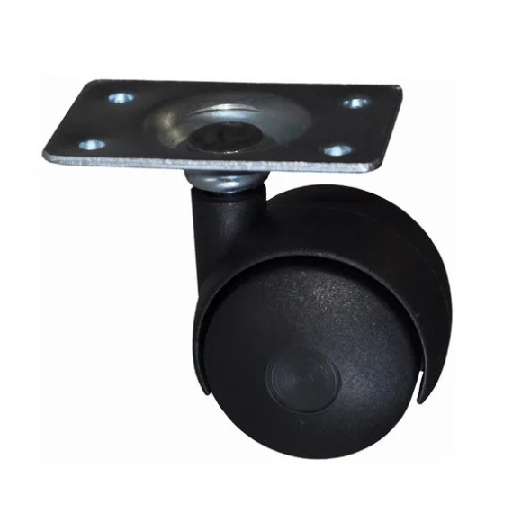 Kit com 4 Rodízio 30 Mm-rodinha C/ Chapa Para Rack, Gaveteiro, Mesa ...