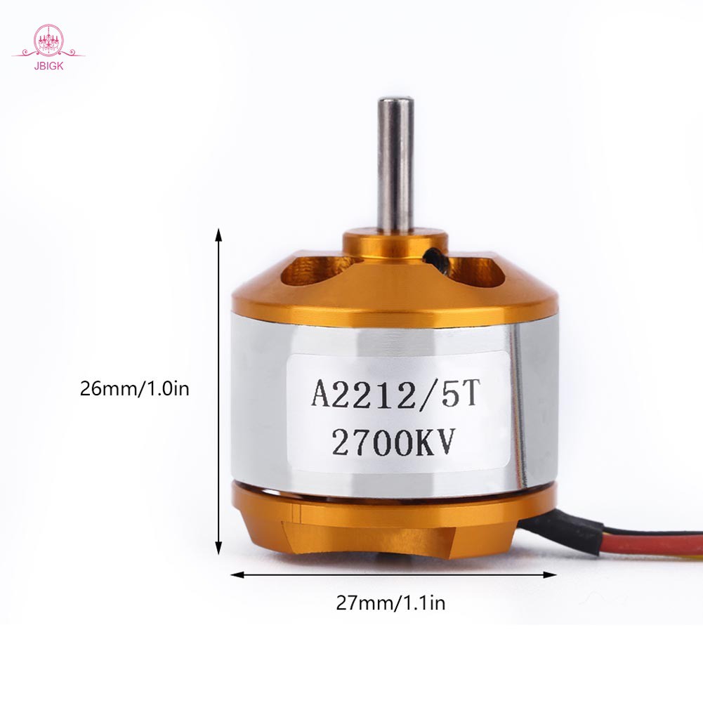Motor Brushless Outrunner Jbigk 2700kv A 2212 / 5t New Colorway ...