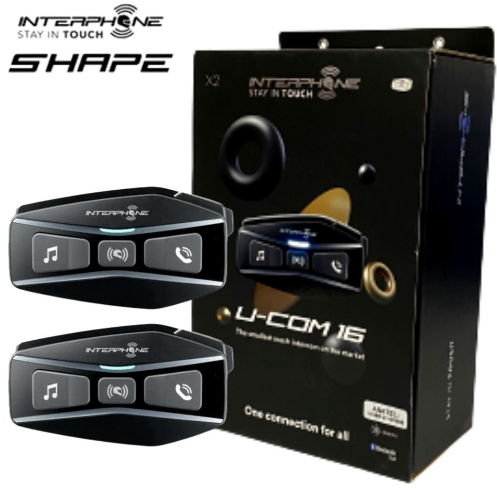 Intercomunicador Interphone U-com16 Piloto Carona 24 Motos | Shopee Brasil