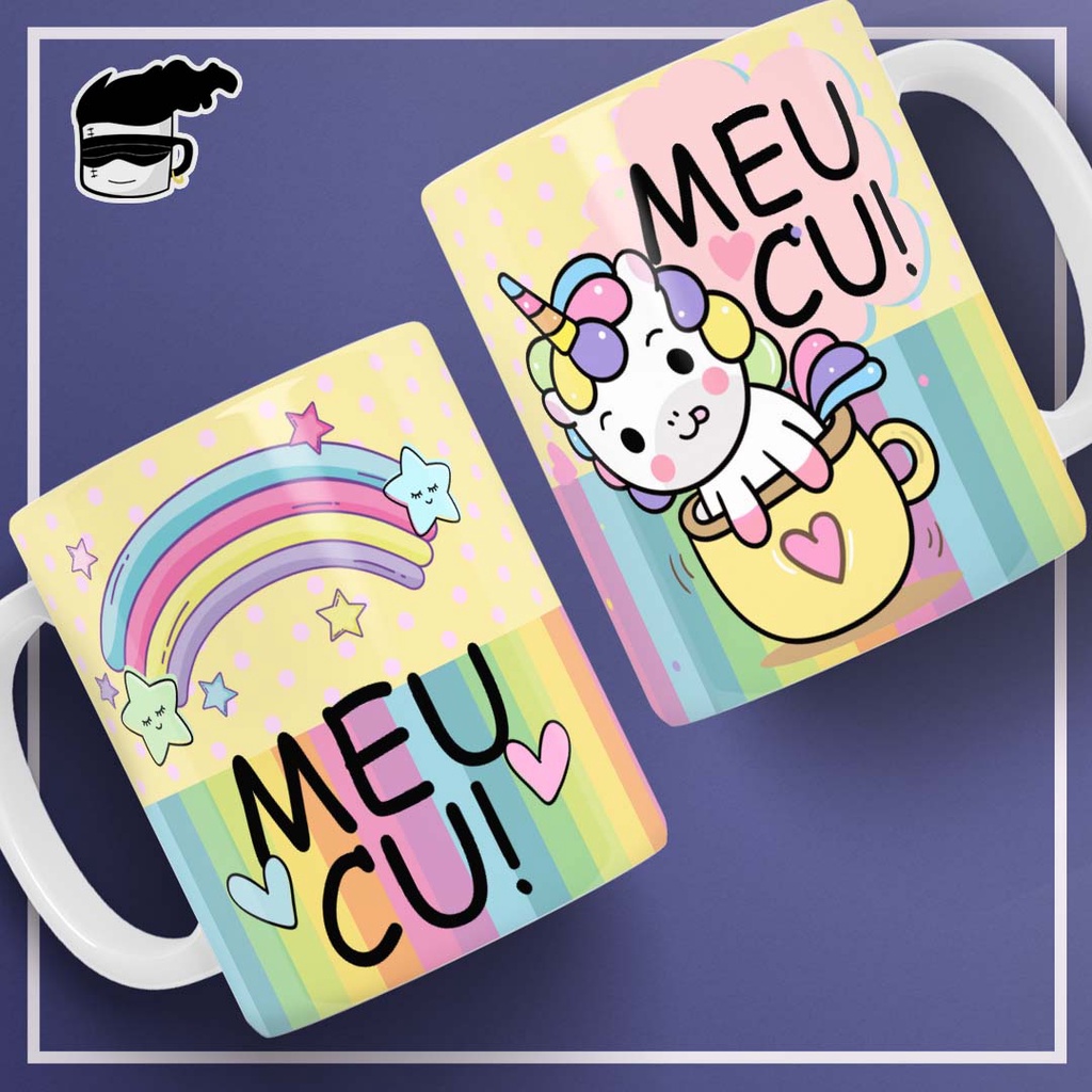Caneca Unicornio Indiscreto Meu Cu Deboche Meme Indelicada | Shopee Brasil