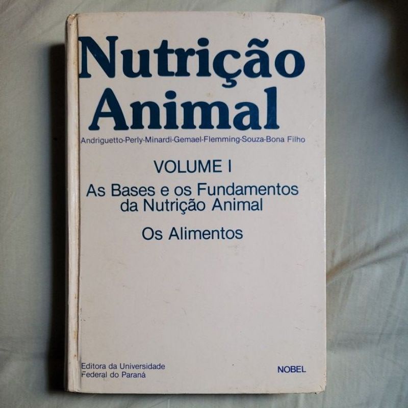 Livro Nutrição Animal Volume I. | Shopee Brasil