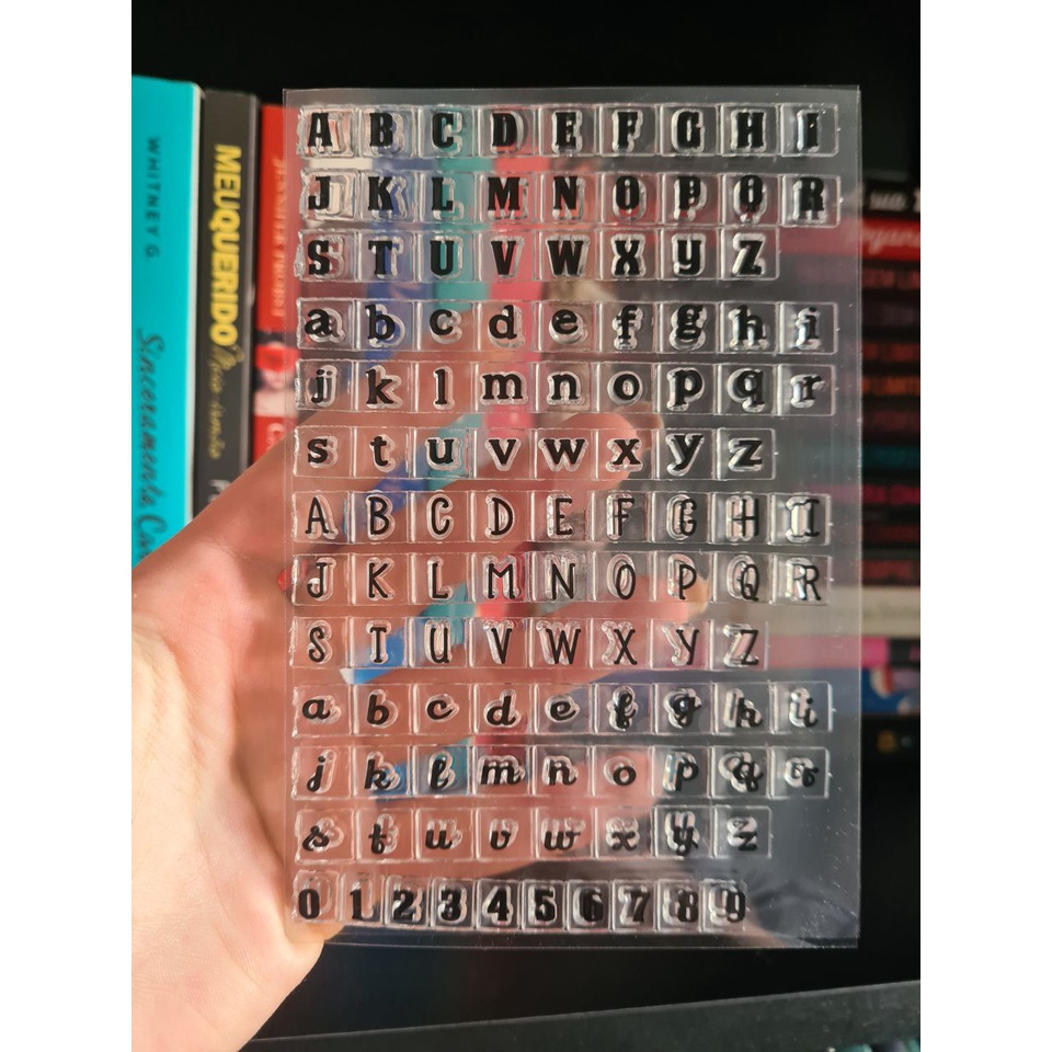 Carimbo Letras para Bullet Journal - Scrapbook - Planner | Shopee Brasil