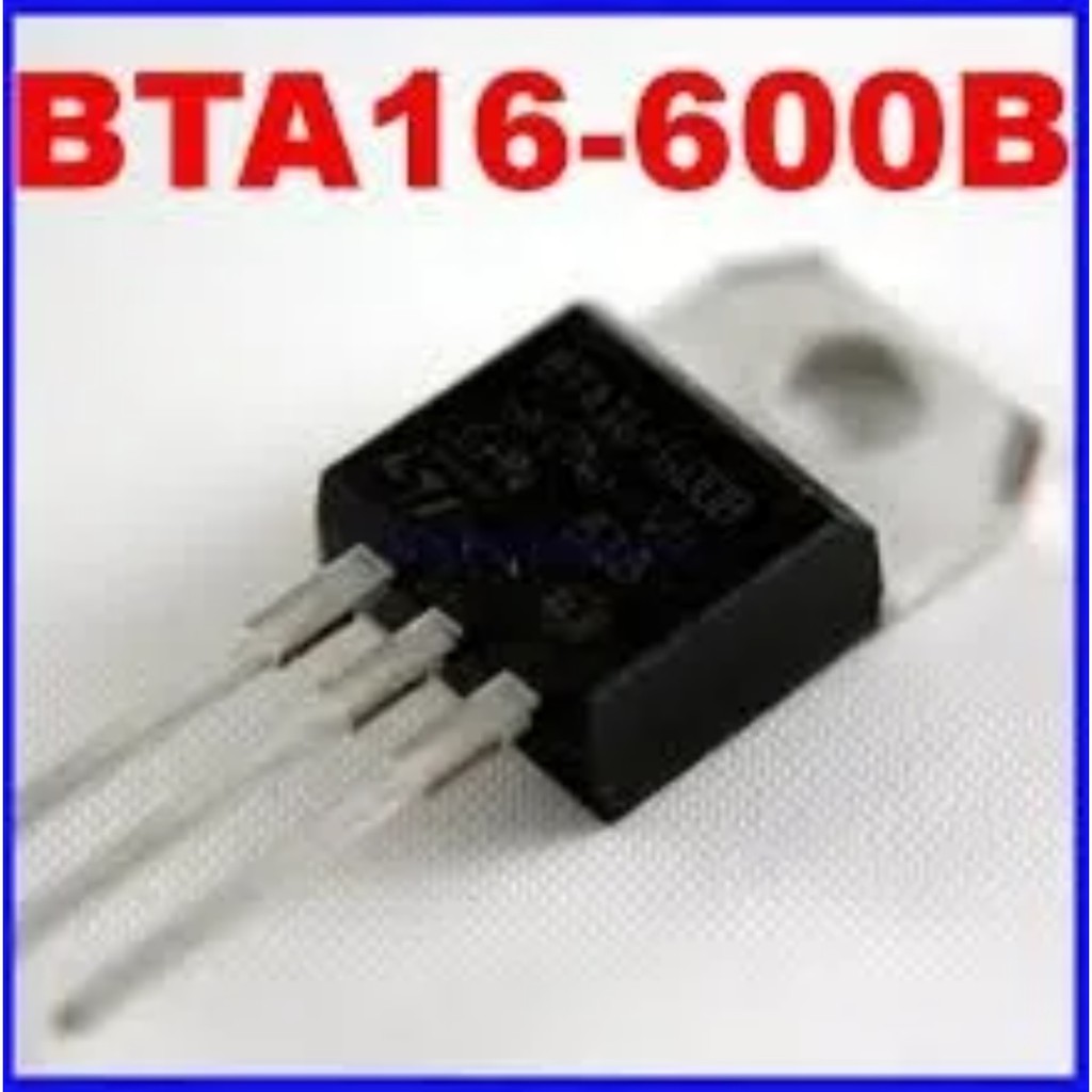 Bta16-600b 600v 16a Triac Alta Potência Arduino 2 Peças | Shopee Brasil