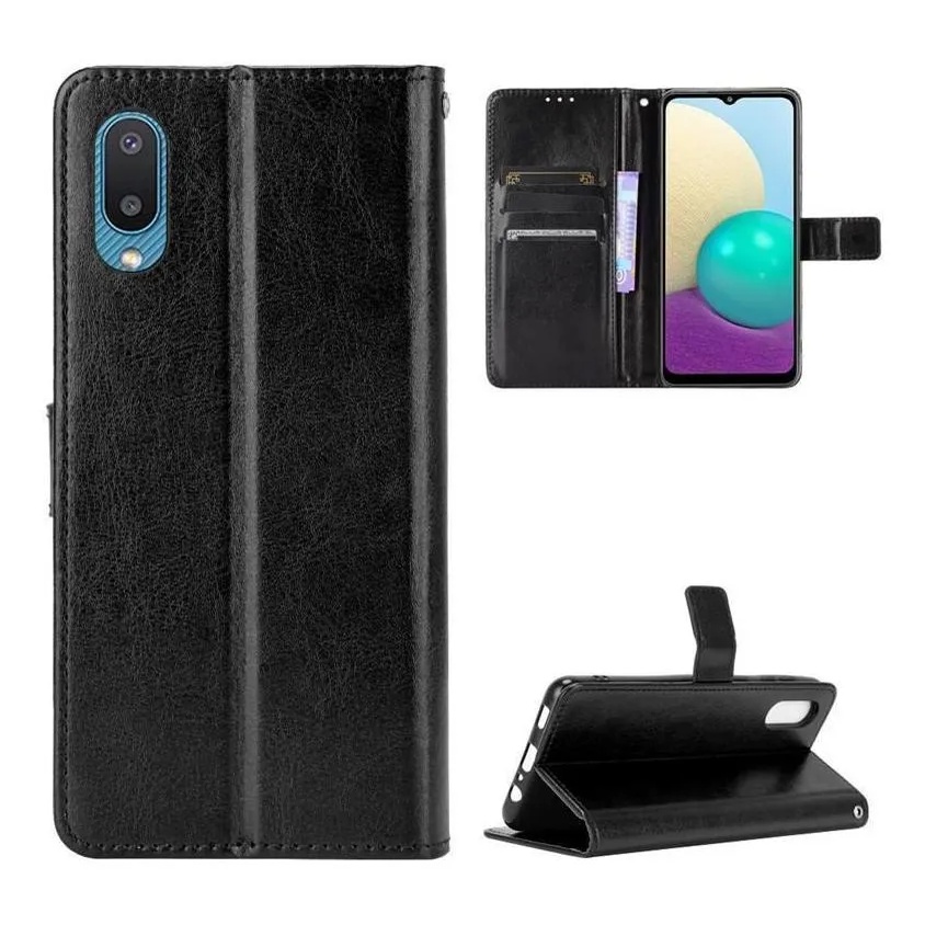 Capa Capinha Carteira Flip Couro Galaxy A02 | Shopee Brasil