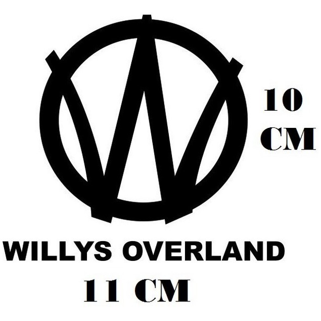 Adesivo Logo Overland Willys F-75 Rural Com ótima qualidade | Shopee Brasil