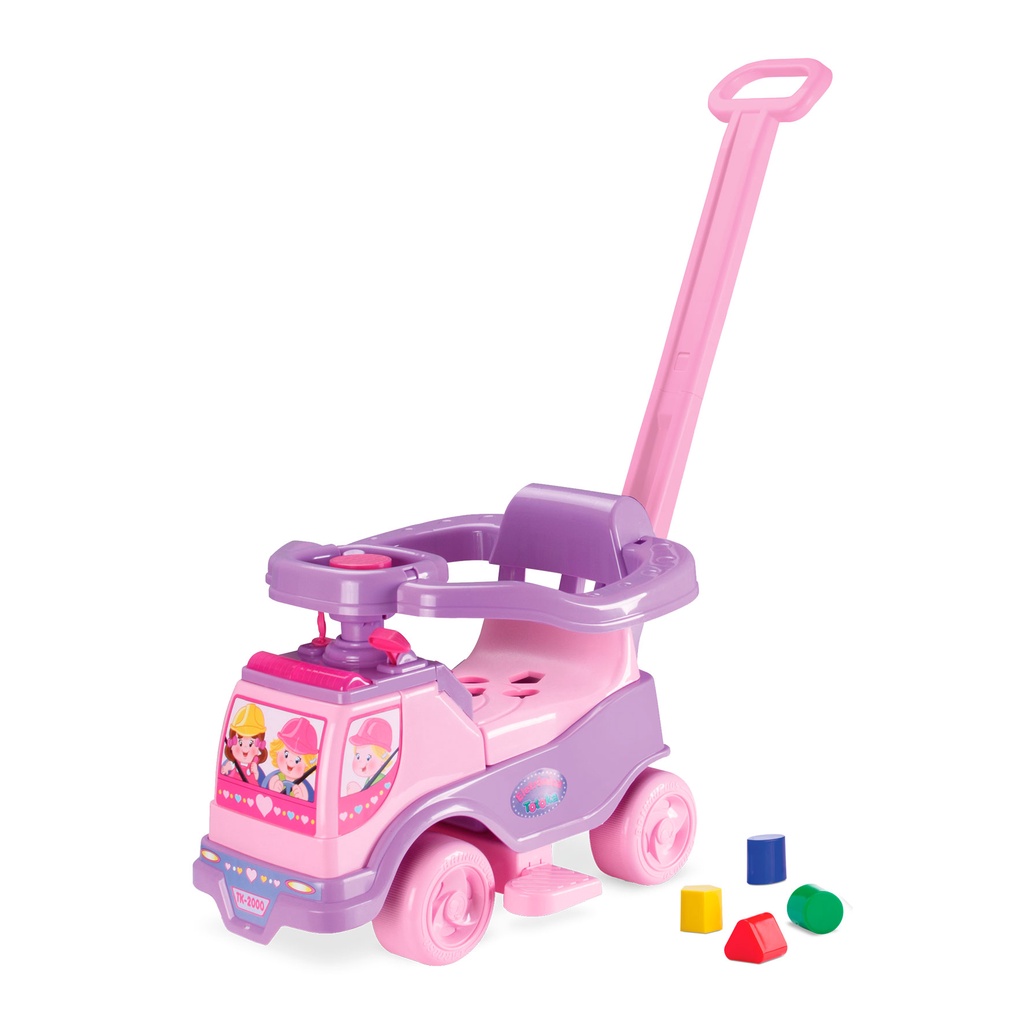 Carrinho Andador Infantil Bebe Totoka Plus Menina Rosa - Cardoso Toys ...