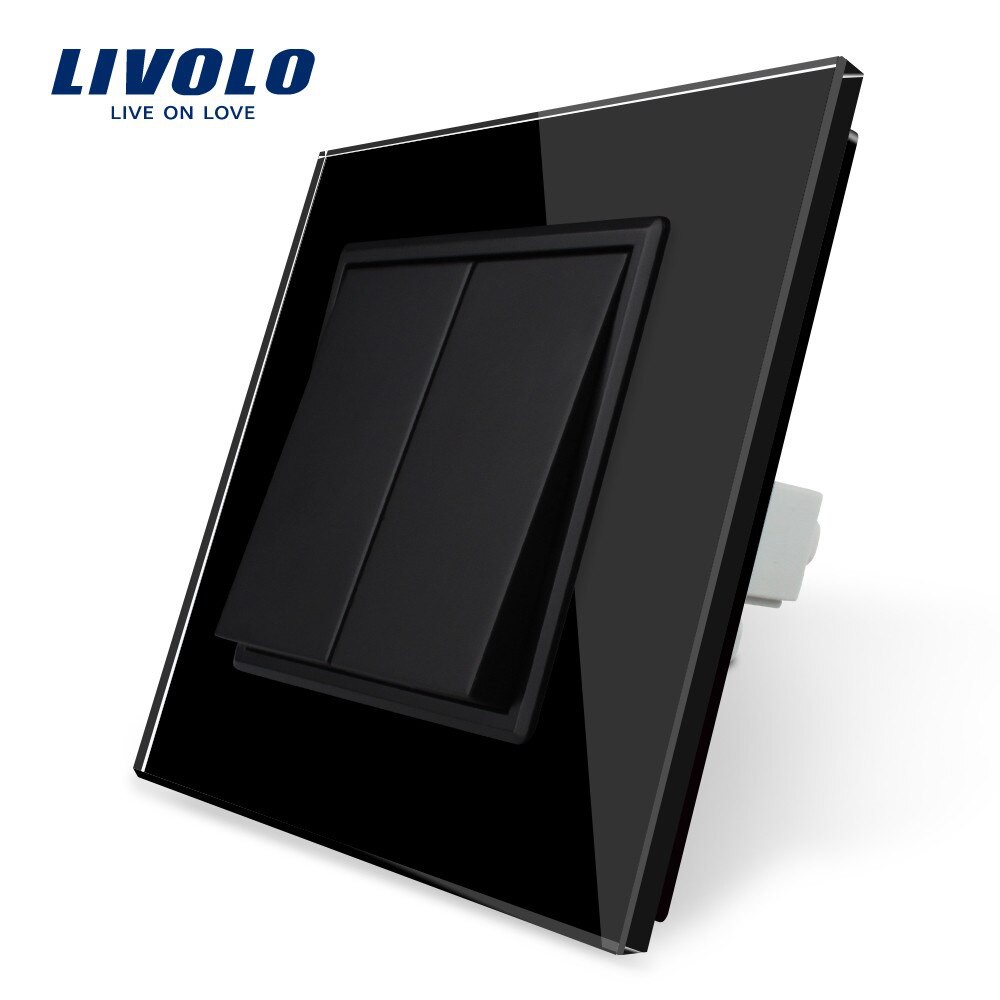 Interruptor click De Luxo Para Cozinha 2 Teclas Vidro Temperado ...