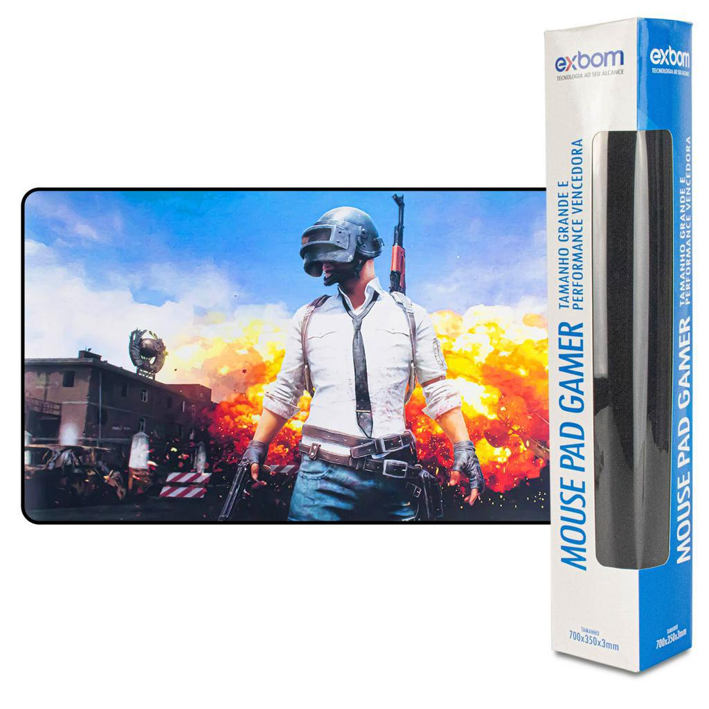 Mouse Pad Gamer Grande Dota 2 e PUBG Battlegrounds 70cm X 35cm Liso ...