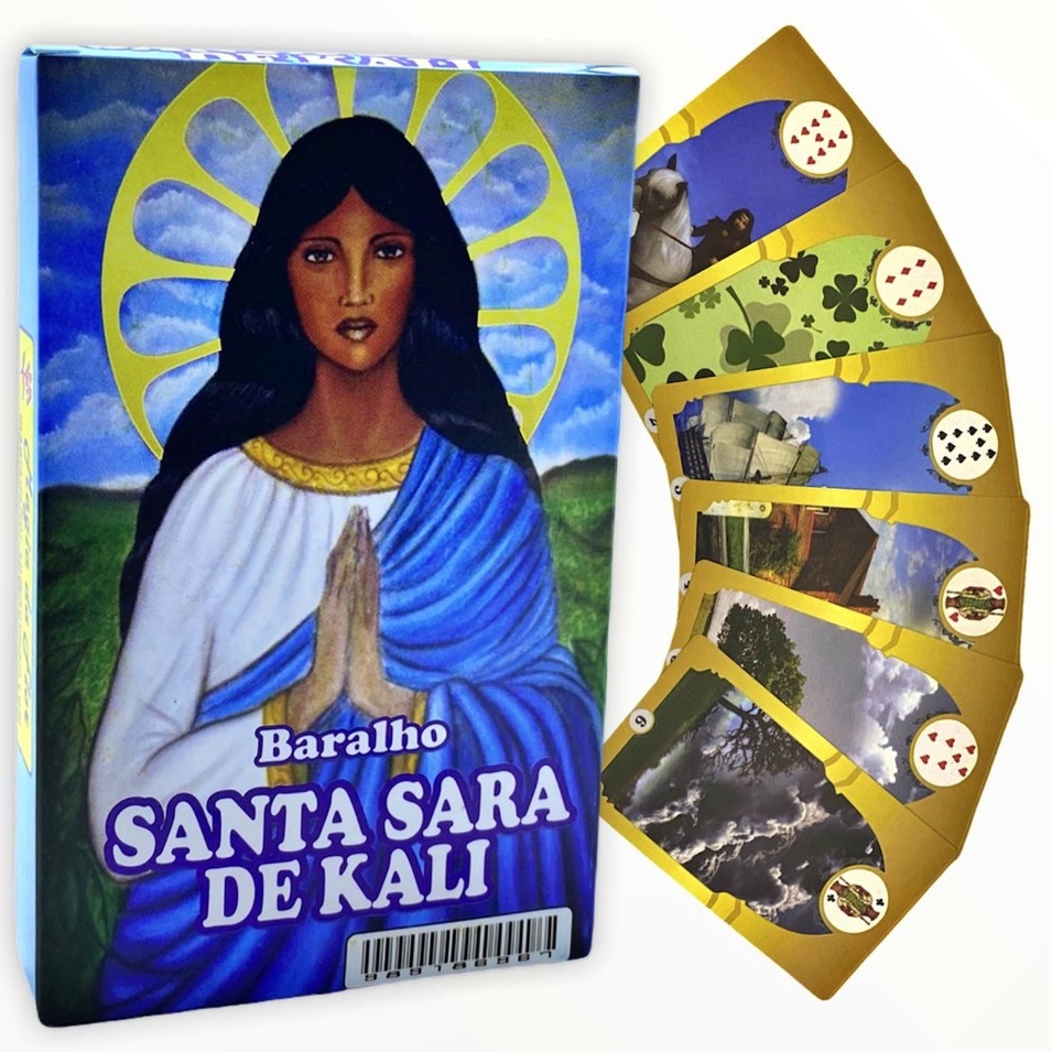 Baralho Santa Sara De Kali Tarot Lenormand 36 Cartas E Manual Shopee Brasil