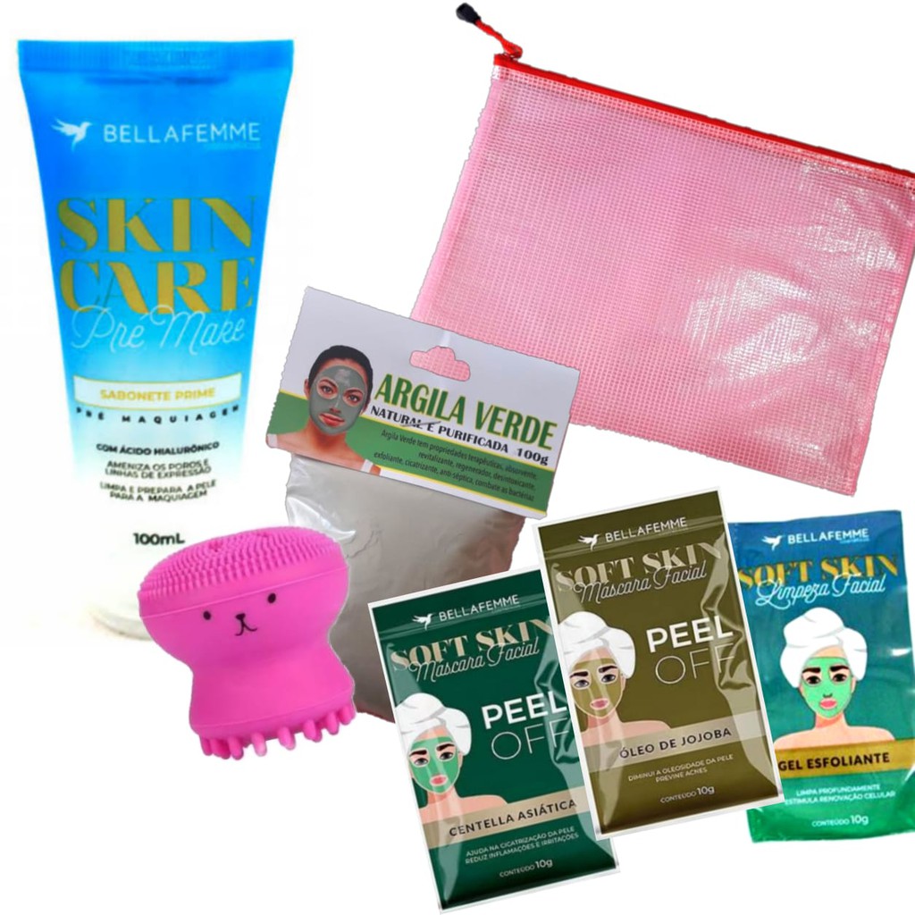 Kit Skin Care Cuidados faciais e Limpeza Profunda | Shopee Brasil