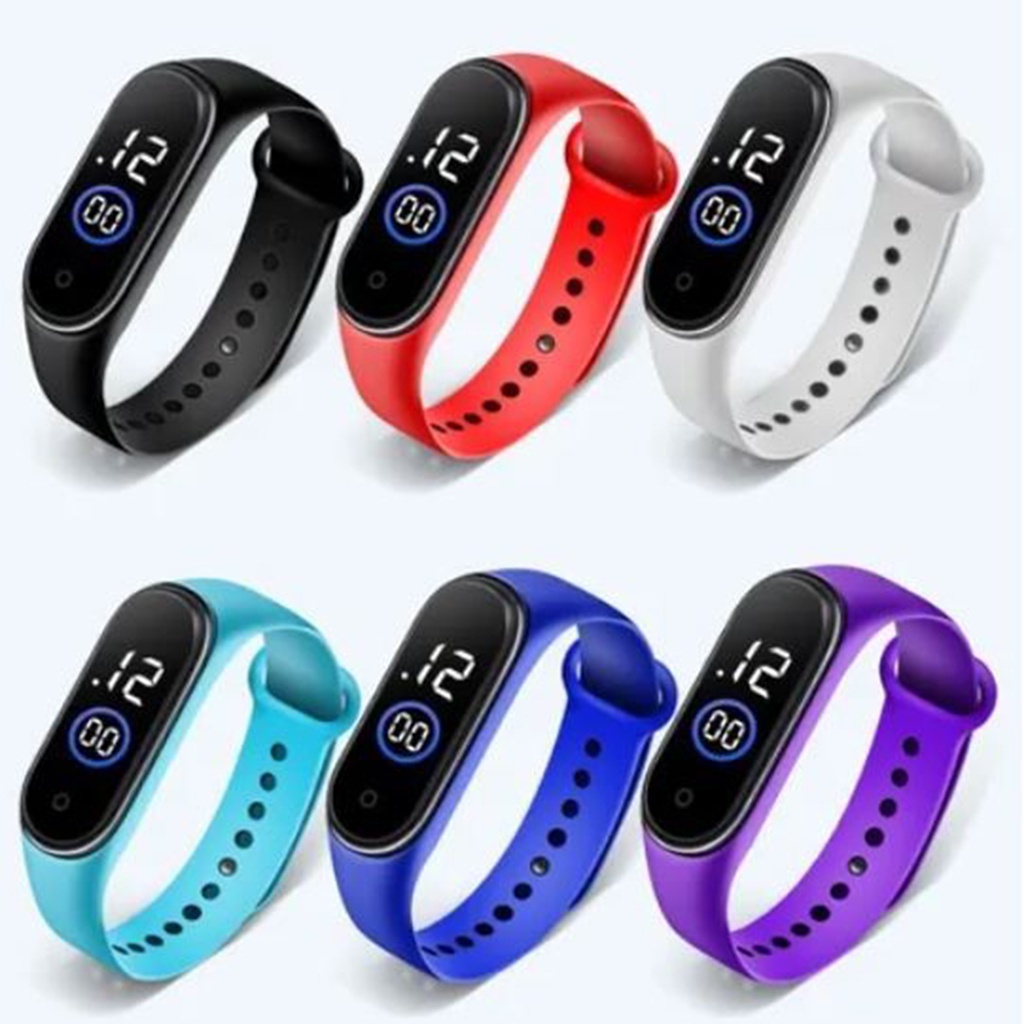Relógio M4 digital feminino Led Esportiva Sports à prova d'água ...