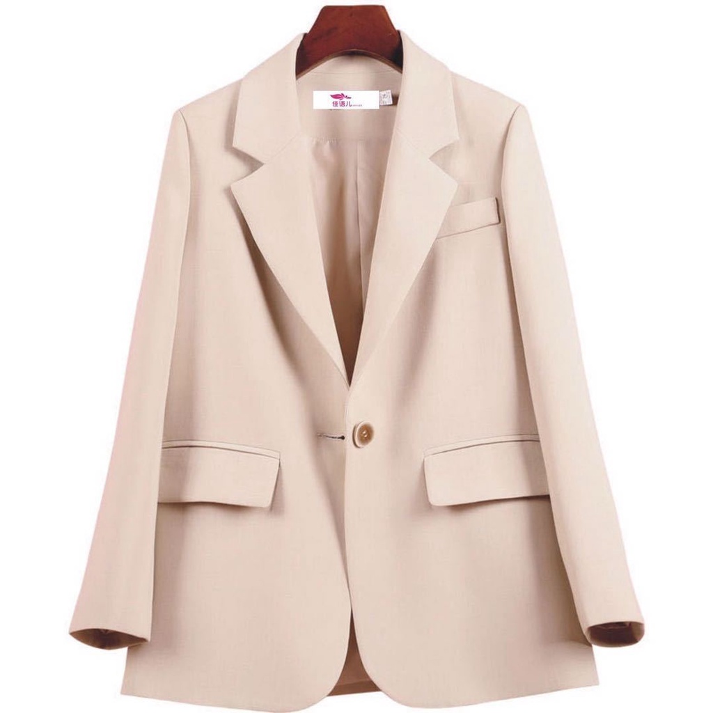 Blazer Feminino Alfaiataria Com Forro Plus Size Slim Longo Neoprene