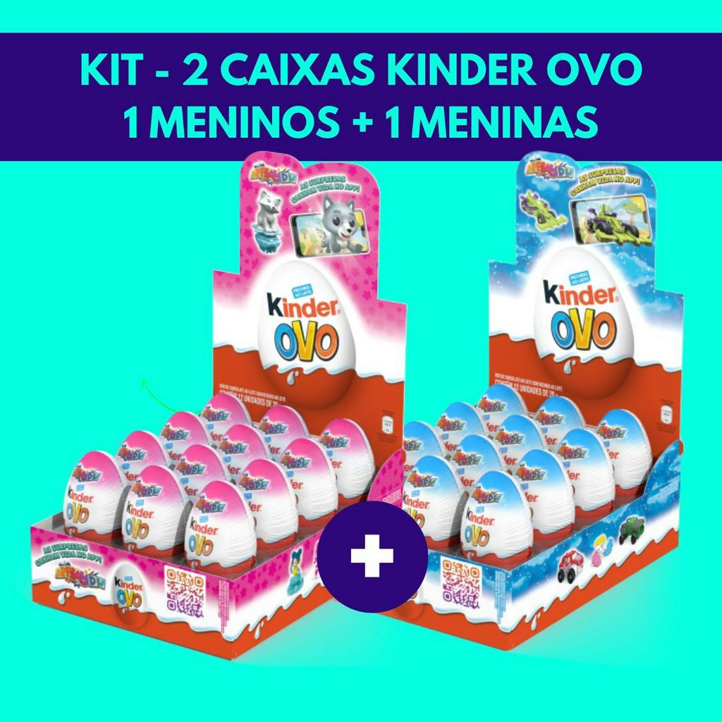Kinder Ovo Meninos + Kinder Ovo Meninas - Coleção 2024 | Shopee Brasil