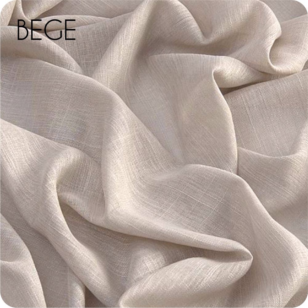 Cortina 10 metros x altura sob medida - tecido Gaze de Linho - Trilho ...