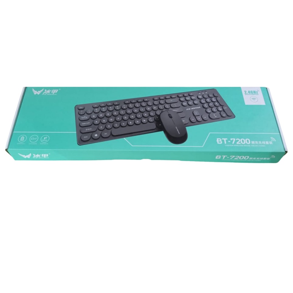 Teclado Sem fio Com Mouse Ice Armor BT-7200 | Shopee Brasil