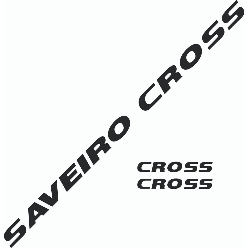 Adesivo saveiro cross kit com 3 adesivos para Saveiro | Shopee Brasil