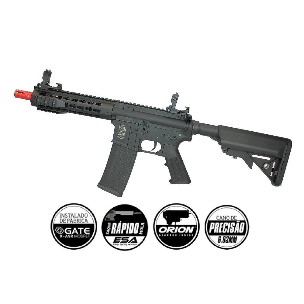 Rifle Airsoft M4 Carbine keymod SA-E08 Edge E-Series Specna | Shopee Brasil