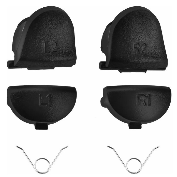 Kit Botões R1 R2 L1 L2 + 2 Molas Controle Ps4 Jds-001/011/020 ...