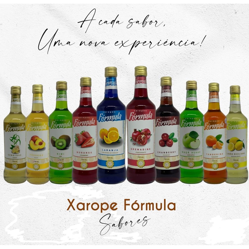 Xarope Fórmula 700ml Sabores | Shopee Brasil