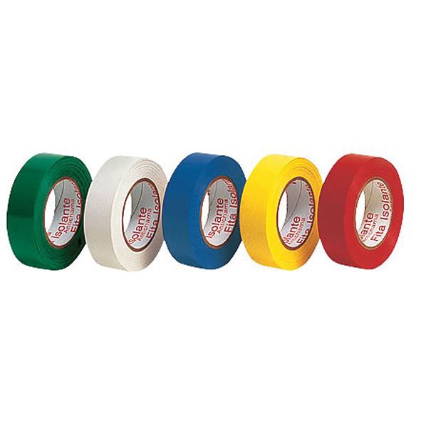 FITA ISOLANTE COLORIDA 10m x 19mm, COM SISTEMA ANTI-CHAMAS | Shopee Brasil