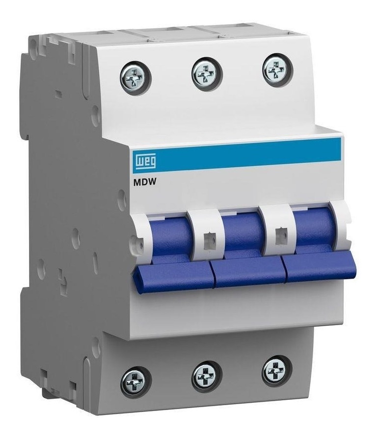 Disjuntor Tripolar 70a Curva C Mdw C70 Weg | Shopee Brasil
