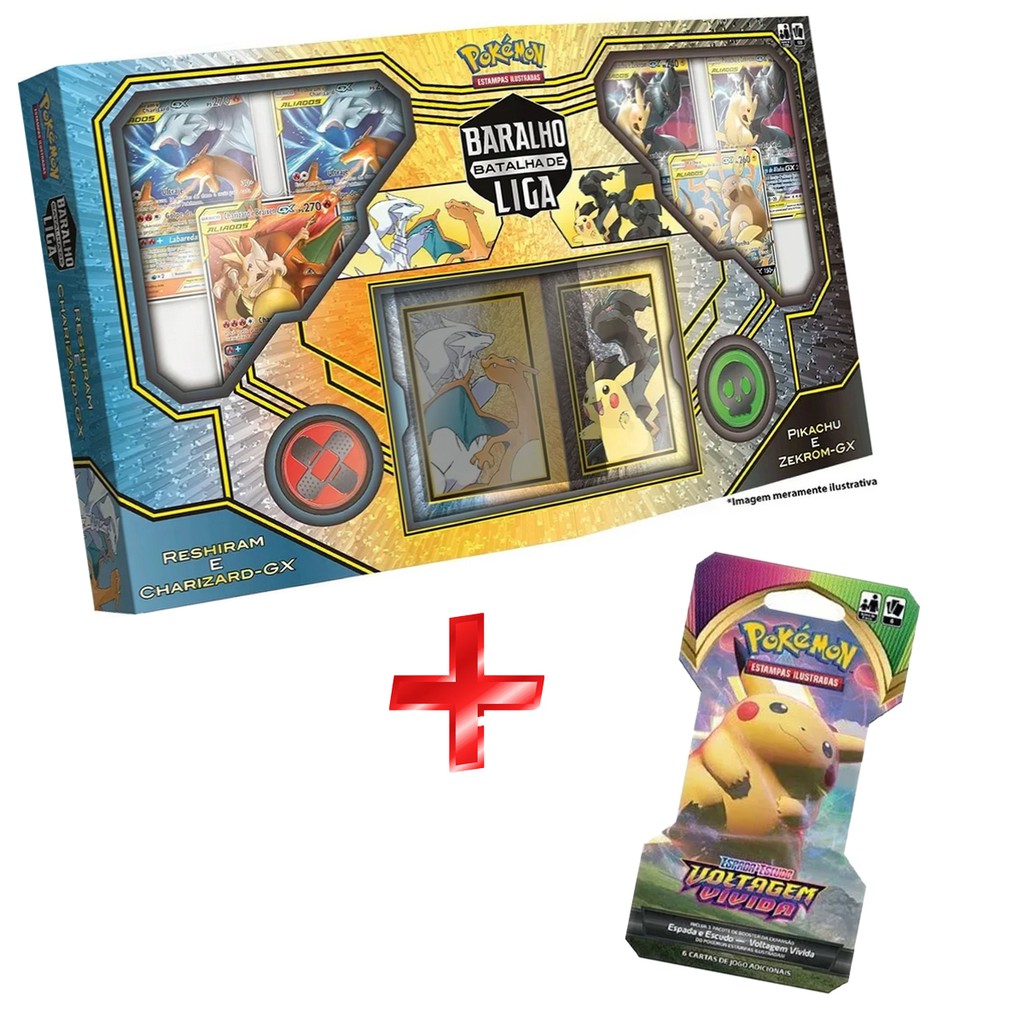 Pokémon Box Arena de Batalha - Charizard-gx E Zekron-gx + Blister Ee4 ...