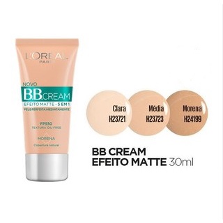 Base Loreal Paris BB Cream Matte 5 Em 1 Líquida FPS 50 30g | Shopee Brasil