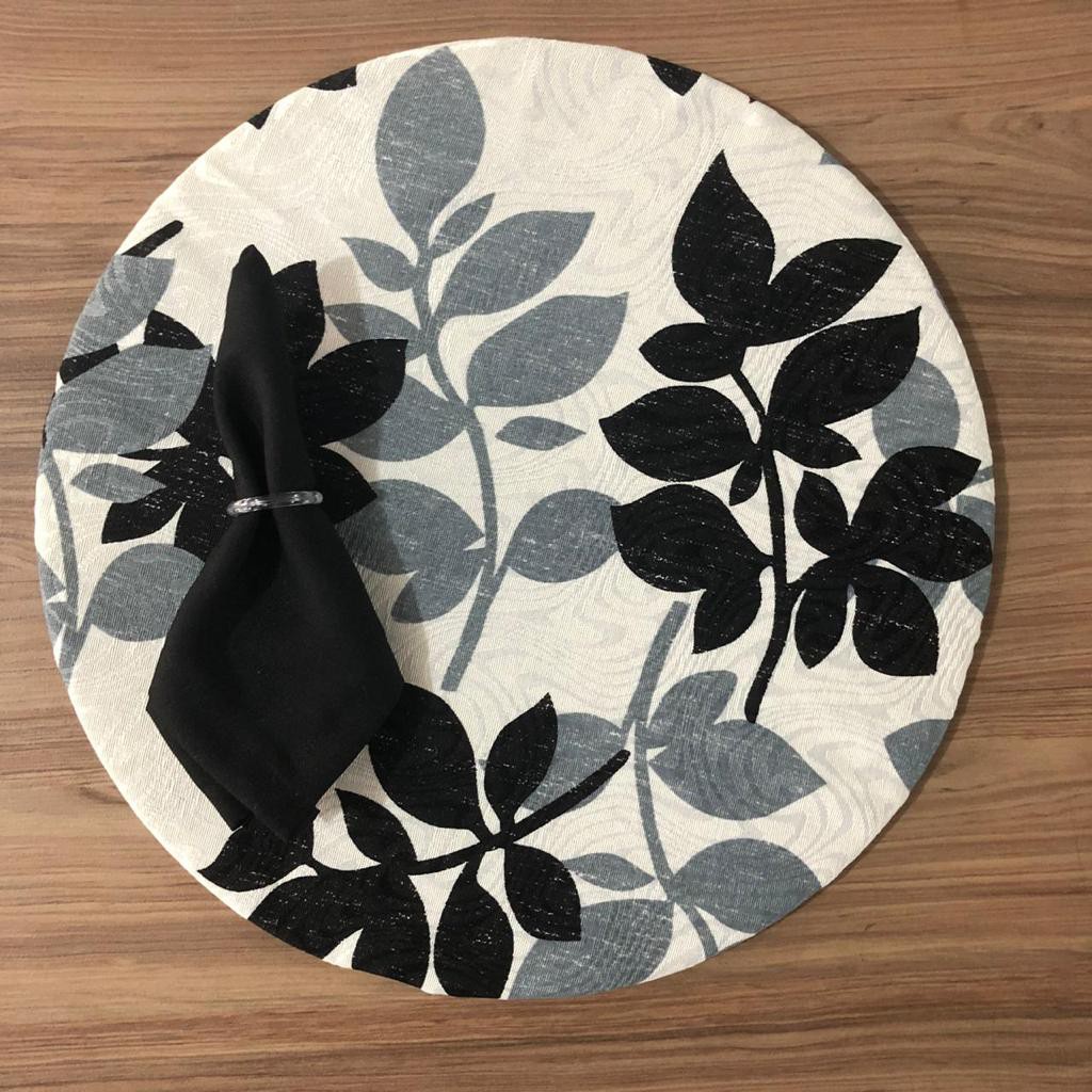 Capa De Sousplat Estampado 35cm Várias Cores Jacquard - Sousplat ...