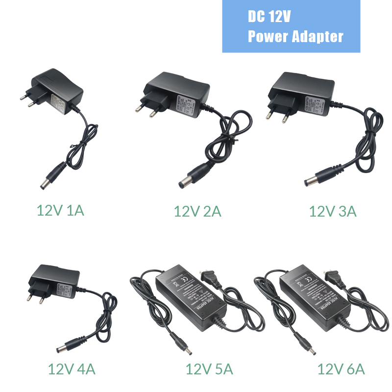 Dc12v 12v Fonte De Alimentação Unidade 1a 2a 3a 5a 6a 8a Transformador