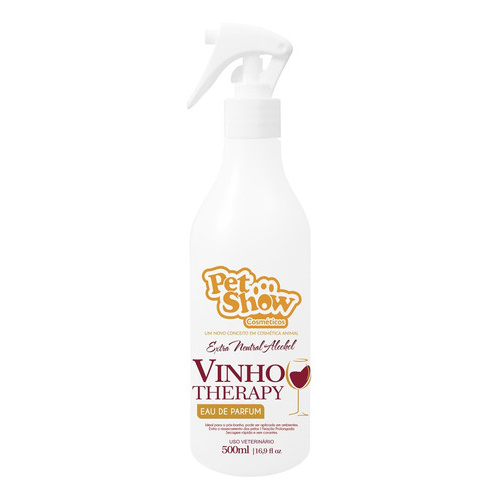 Perfume Para Cachorro E Gato Vinho Therapy 500ml Pet Show | Shopee Brasil
